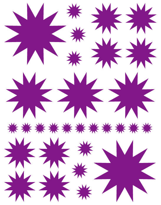 Starburst Wall Decals | Starburst Stickers | Whimsi Decals – WhimsiDecals