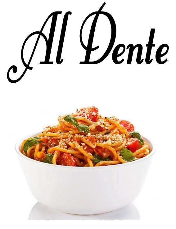 Al Dente Italian Word Decals | Kitchen Decals | WhimsiDecals