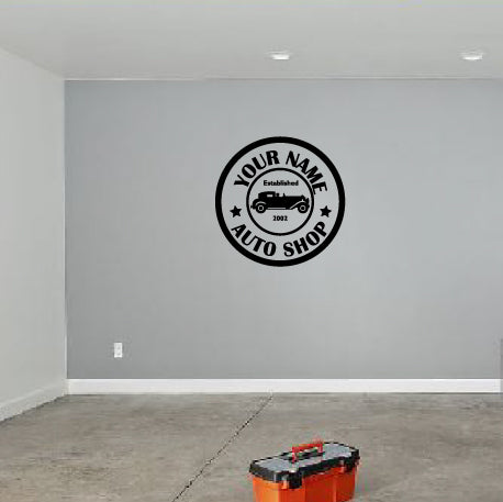 Custom Auto Shop Wall Decal | Garage Wall Decal | Whimsi Decals ...