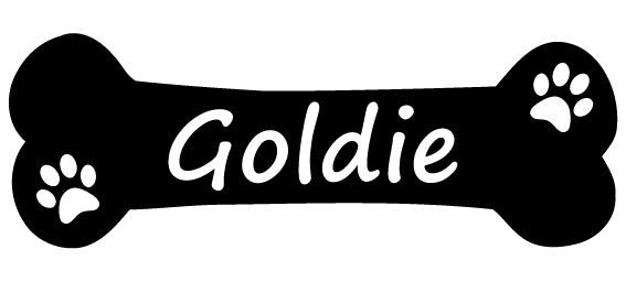 Dog Bone Wall Decal | Personalized Pet Decal & Sticker | WhimsiDecals
