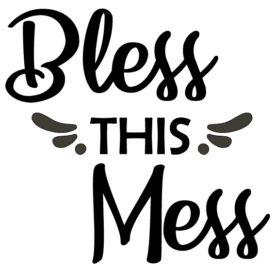 Bless This Mess Wall Decal | Funny Wall Graphics | WhimsiDecals