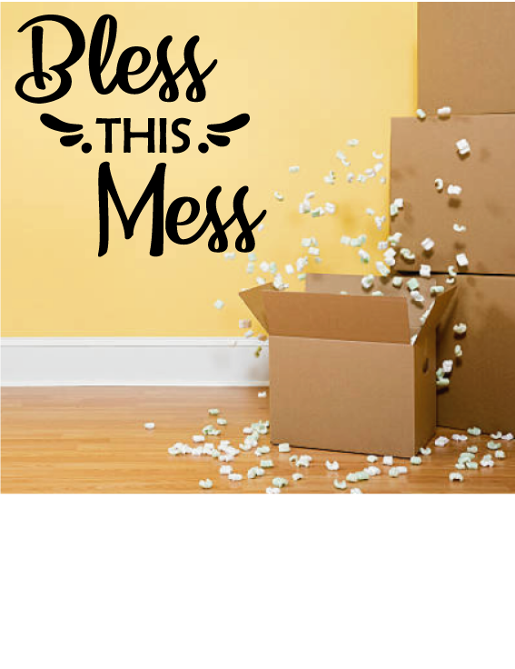Bless This Mess Wall Decal | Funny Wall Graphics | WhimsiDecals