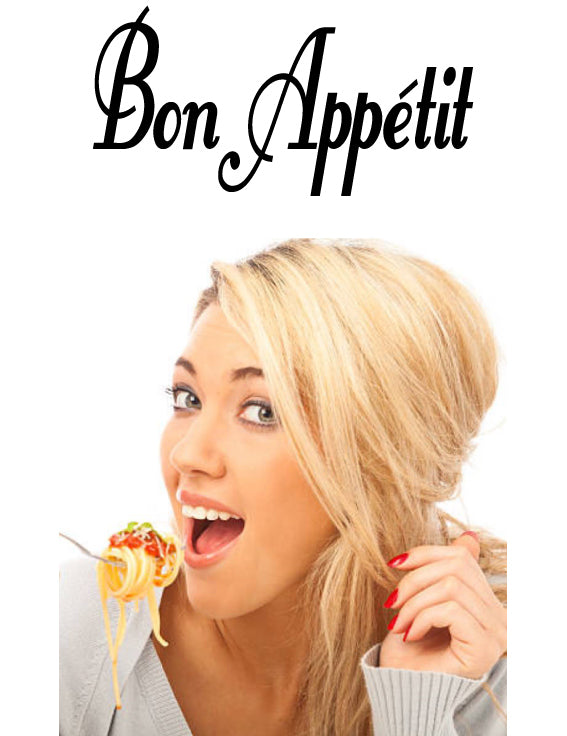 Bon Appetit Wall Decal | Kitchen Wall Decal | WhimsiDecals