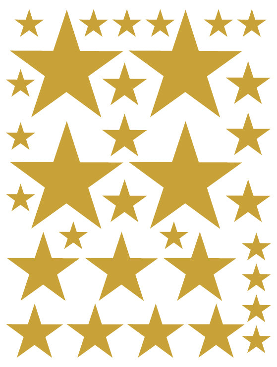 Caramel Tan Star Wall Decal | Star Wall Sticker | WhimsiDecals