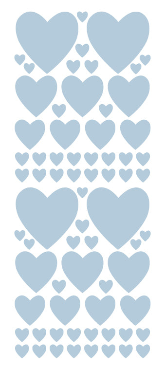Powder Blue Heart Wall Decals | Nursery Decals | Whimsi Decals ...