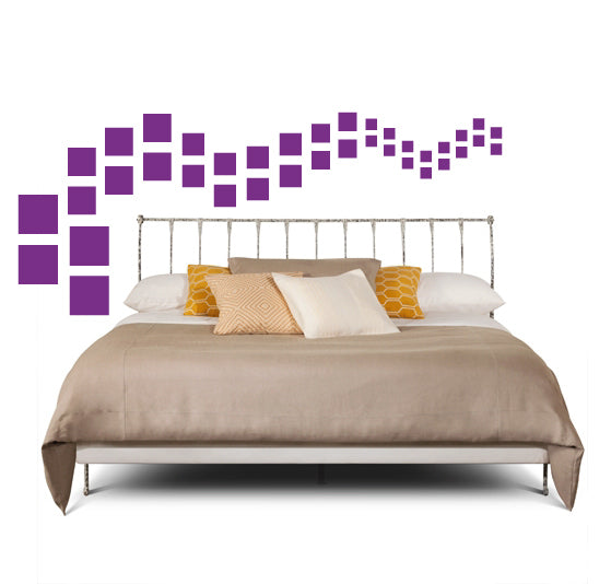 Purple Square Wall Decals | Kids Room Stickers | Whimsi Decals ...
