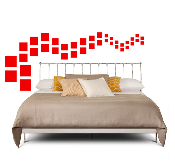 Red Square Wall Decals | Kids Room Stickers | Whimsi Decals – WhimsiDecals