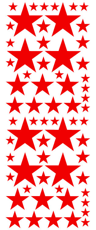 Red Star Wall Decal | Star Wall Sticker | WhimsiDecals