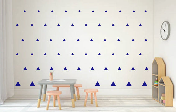 Royal Blue Triangle Wall Decals | Triangle Stickers | Whimsi Decals ...