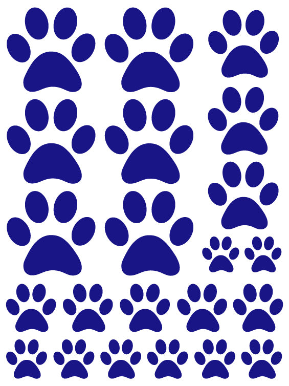 Blue Paw Print Logo