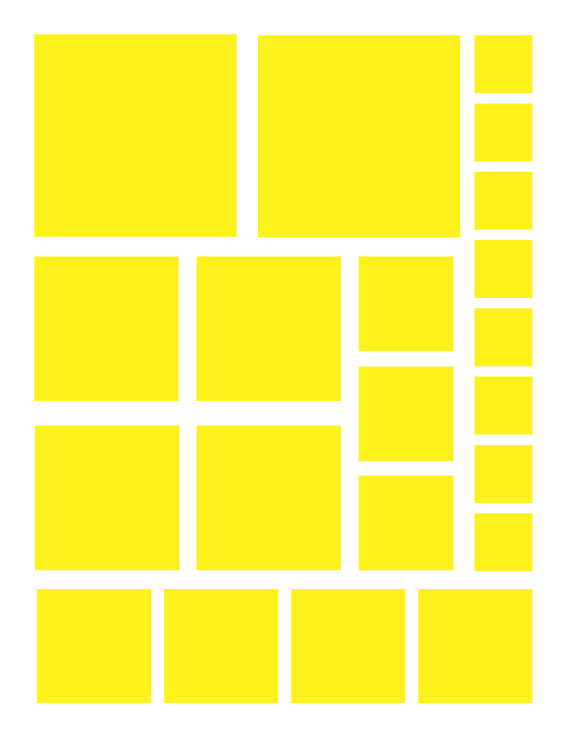 Yellow Square Wall Decals | Kids Room Stickers | Whimsi Decals ...