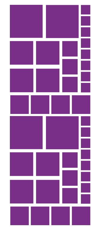 Purple Square Wall Decals | Kids Room Stickers | Whimsi Decals ...