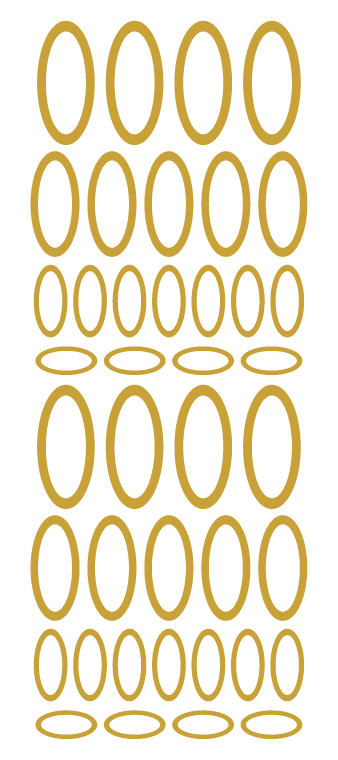 Tan Oval Shaped Wall Decals | Bedroom Wall Decor | WhimsiDecals