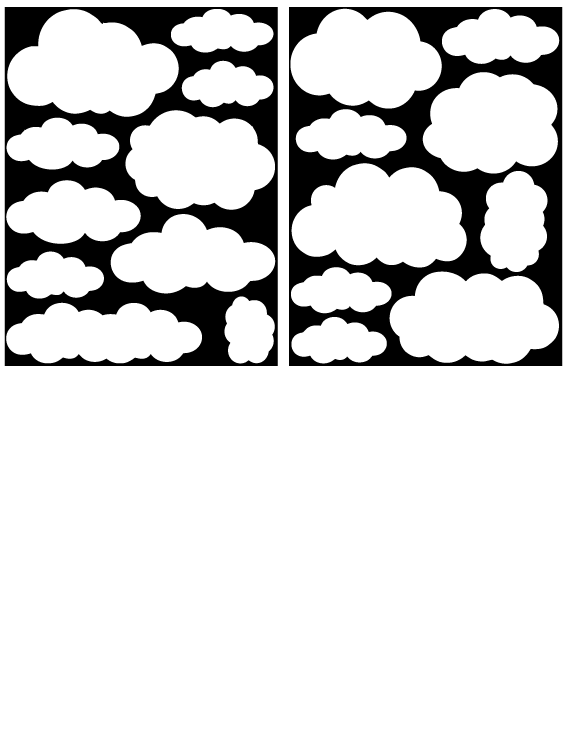 Cloud Wall Decals & Stickers | Nursery Wall Decor | WhimsiDecals