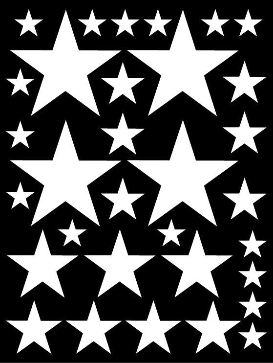 White Star Wall Decal | Star Wall Sticker | WhimsiDecals